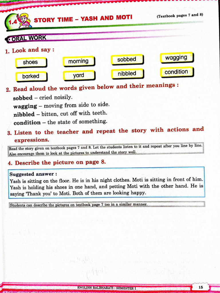 2nd English Lesson 1.4 | PDF