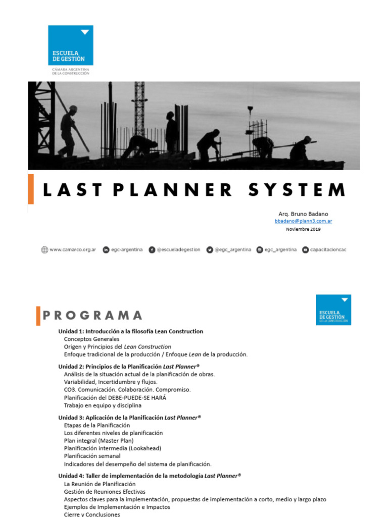 LPS Clase01 | PDF | Lean Manufacturing | Planificación