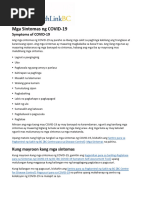 Filipino Tagalog Fact Sheet What Is Influenza | PDF