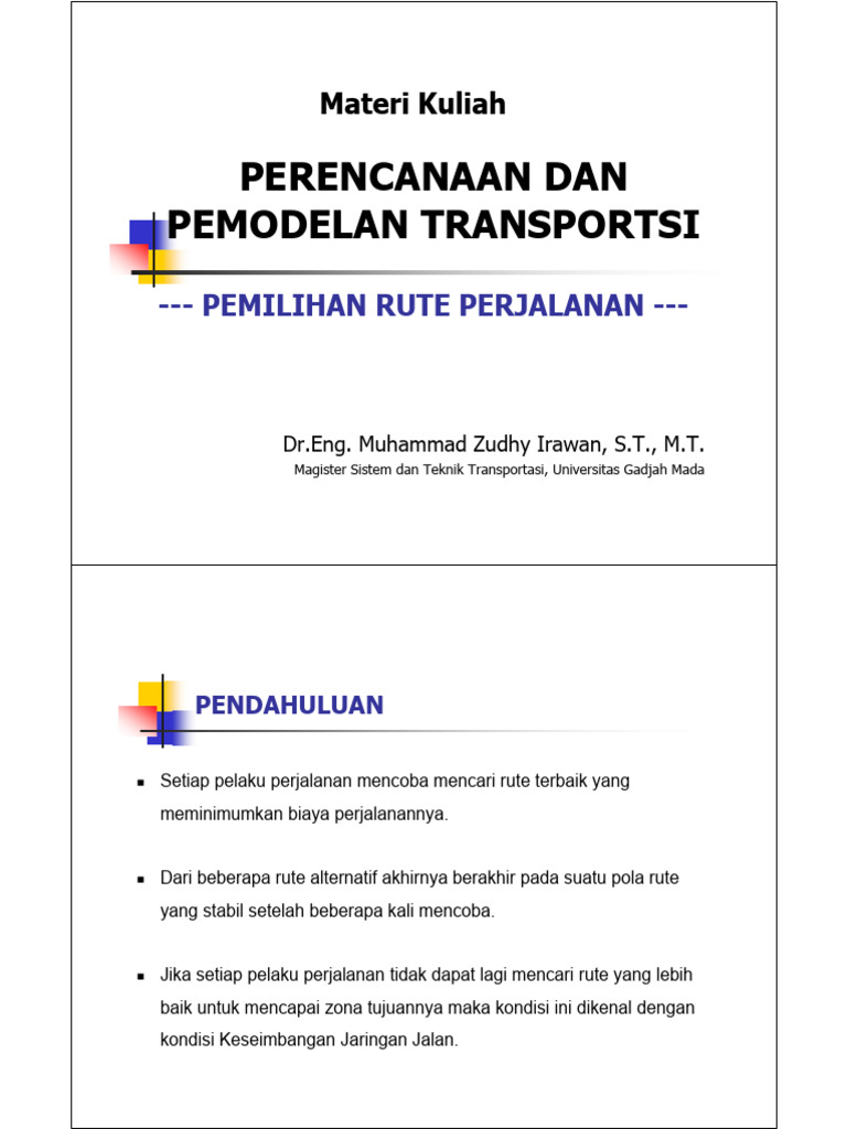 MSTT 2019 Trip Assignment | PDF | Metode & Bahan Ajar