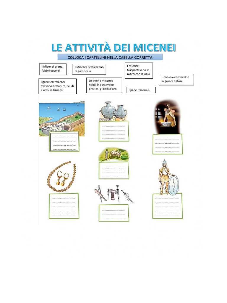 Attività Micenei | PDF