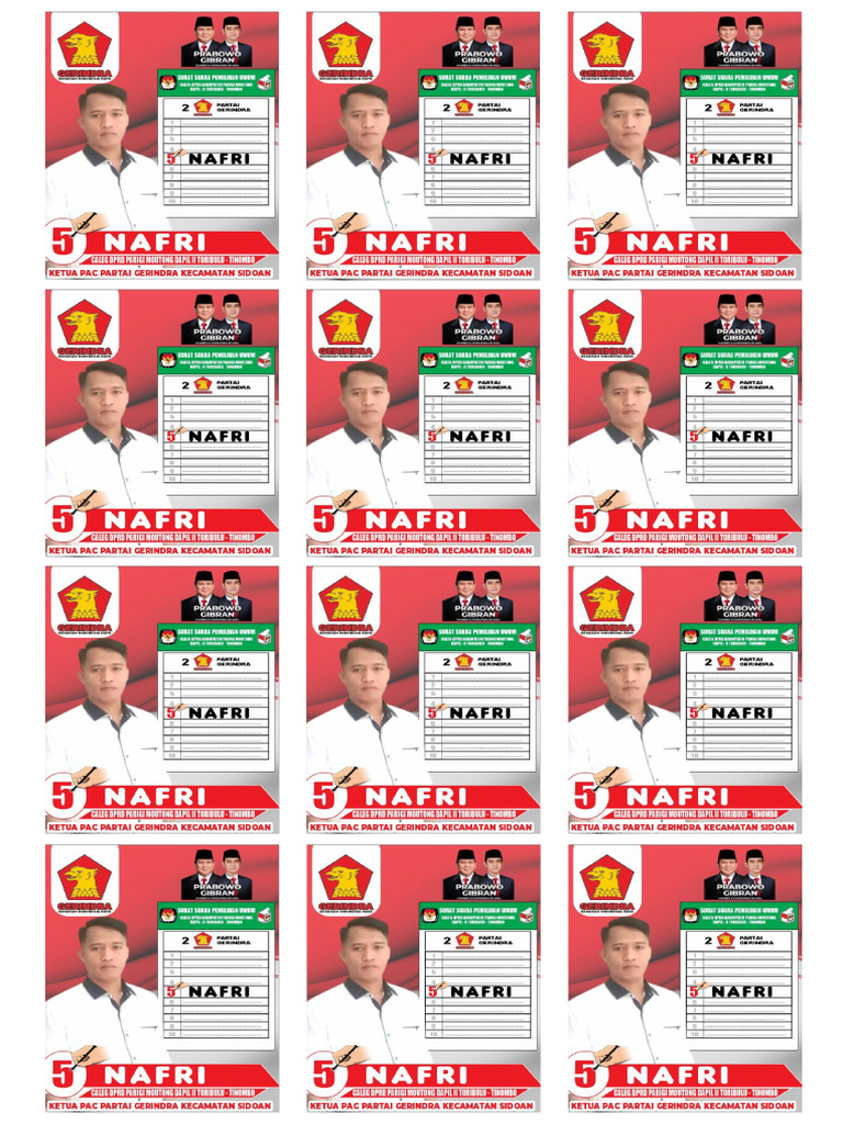 Kartu Nama Nafri | PDF