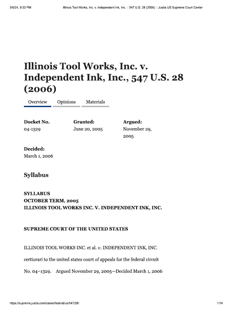 Independent Ink V Illinois | PDF