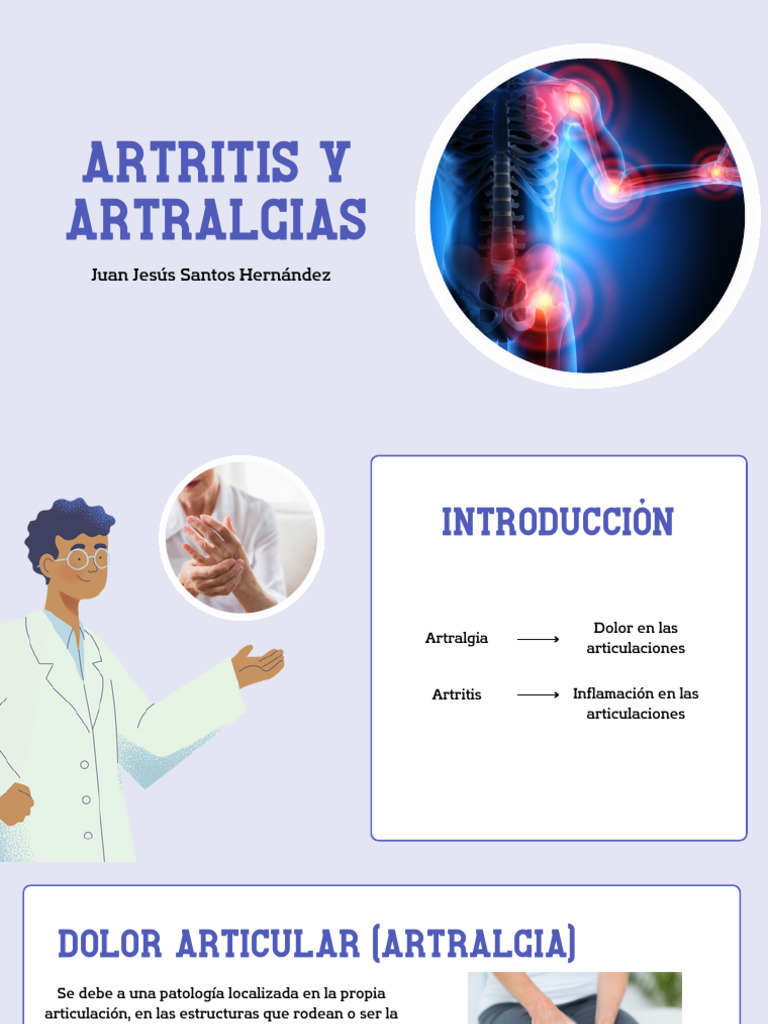 Tipos y Tratamientos de Artralgia | PDF | Artritis | Articulación