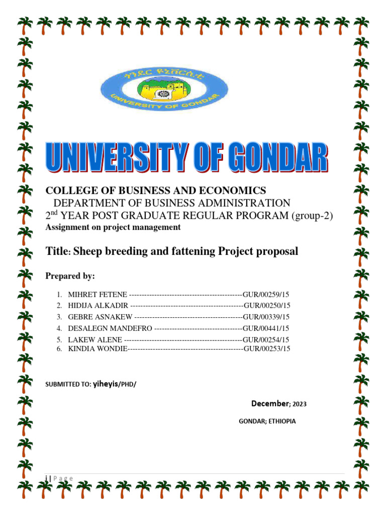 Sheep Breeding Project Proposal | PDF | Sustainability | Energy ...