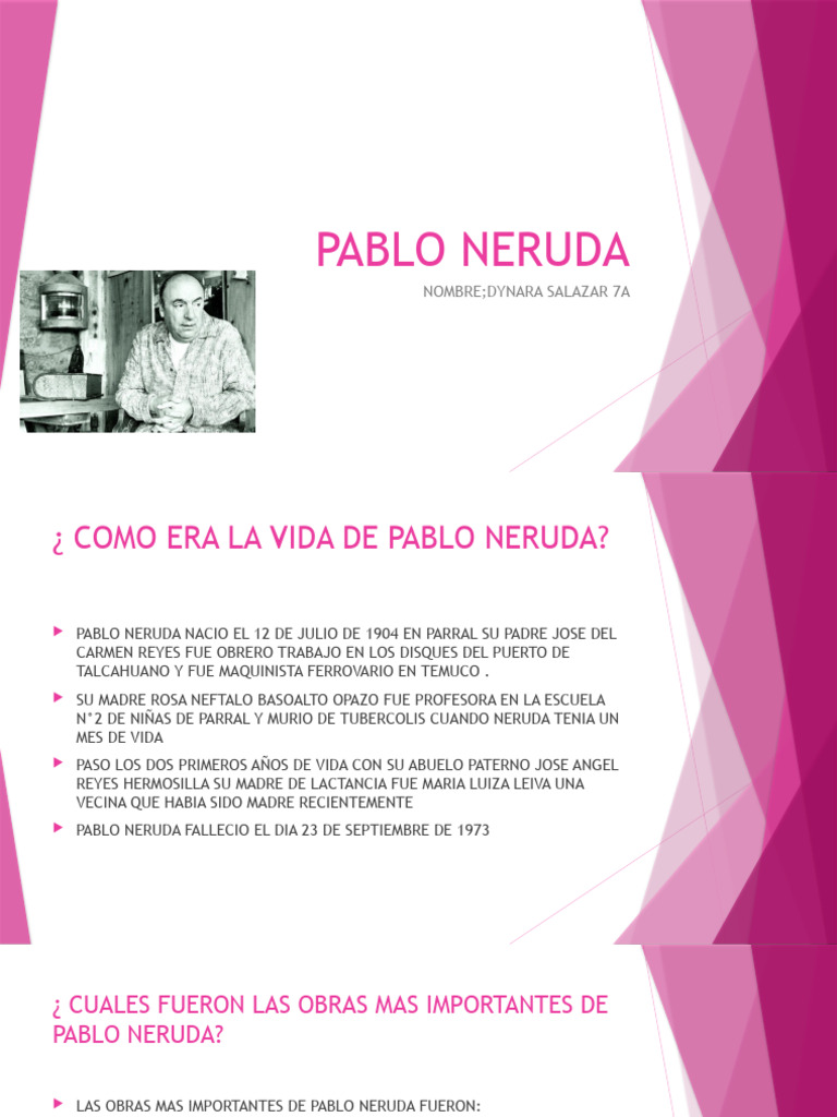 Pablo Neruda Dynara Salazar | PDF