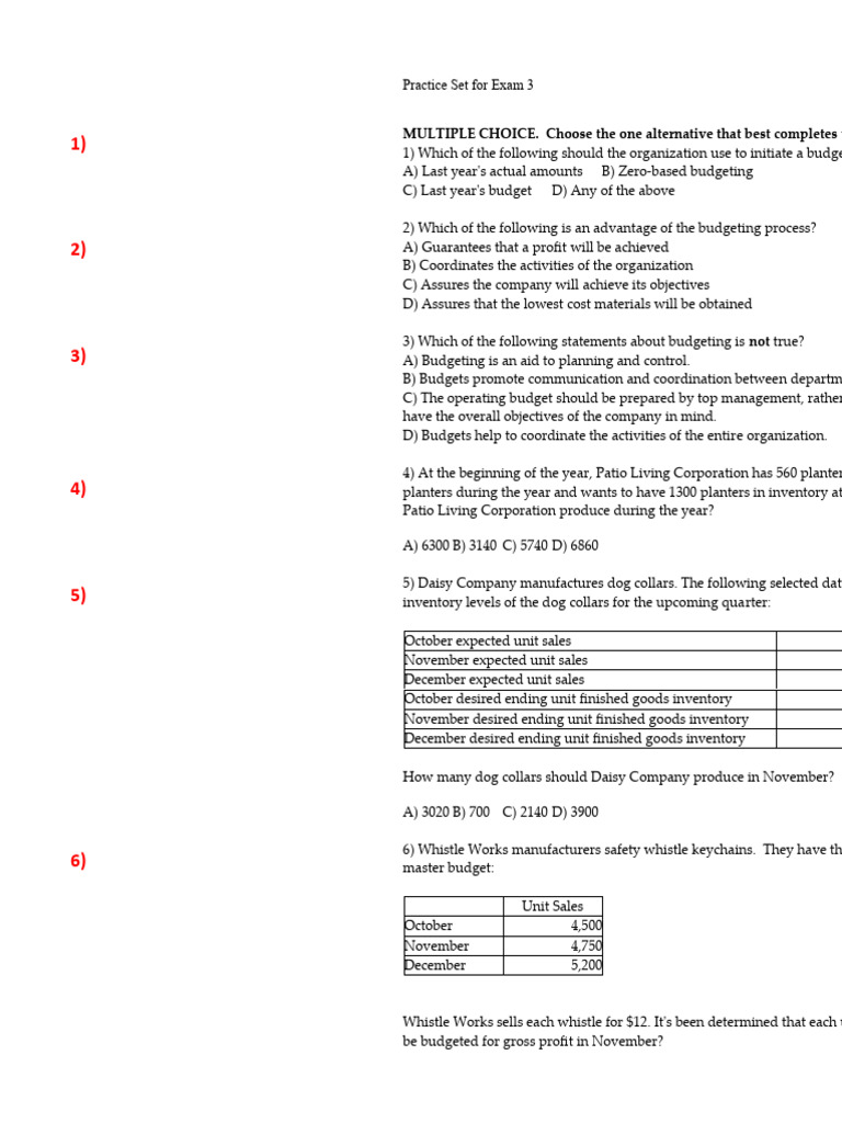 Practice Set For Final Exam - U02 | PDF | Depreciation | Return On Investment