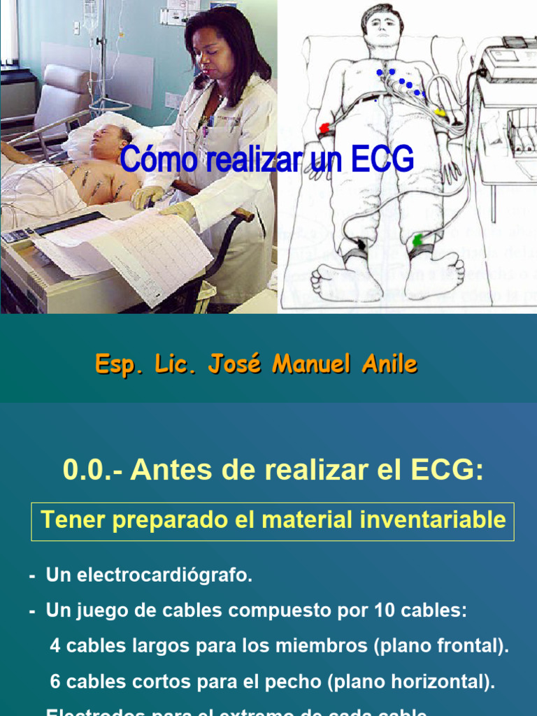 Como Realizar Un ECG | PDF | Electrocardiografia | Cardiología