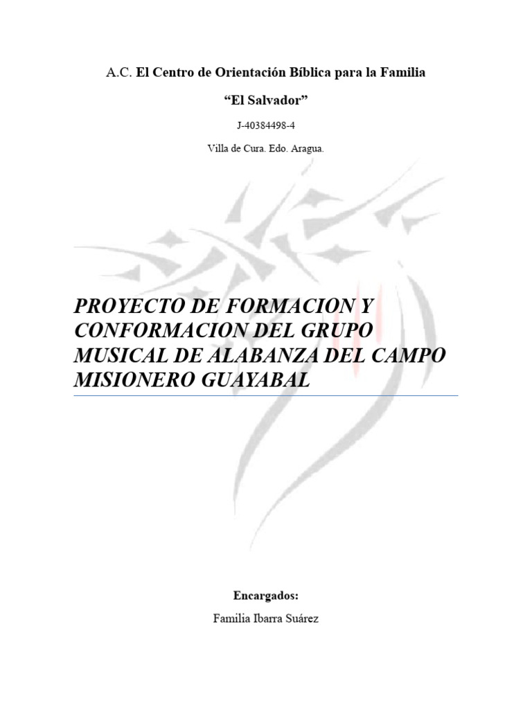 Grupo Musical Guayabal. | PDF | Misionero