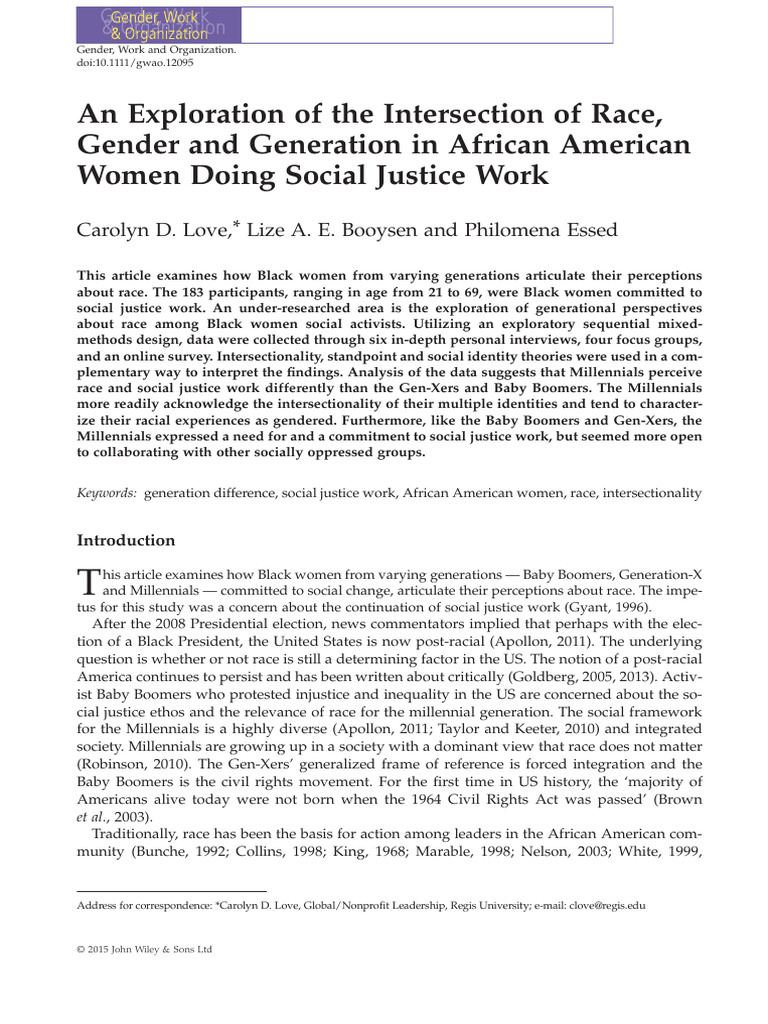 III Gwao.12095 | PDF | Intersectionality | Survey Methodology