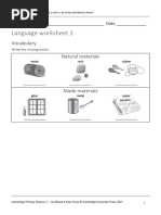 Cambridge Grade 2 Science Worksheets | PDF | English As A Second Or ...