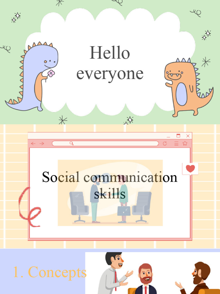Social Communication Skills Guide | PDF | Communication | Nonverbal ...