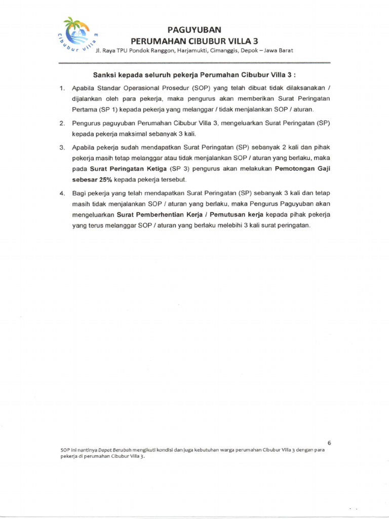 Sanksi Pekerja | PDF