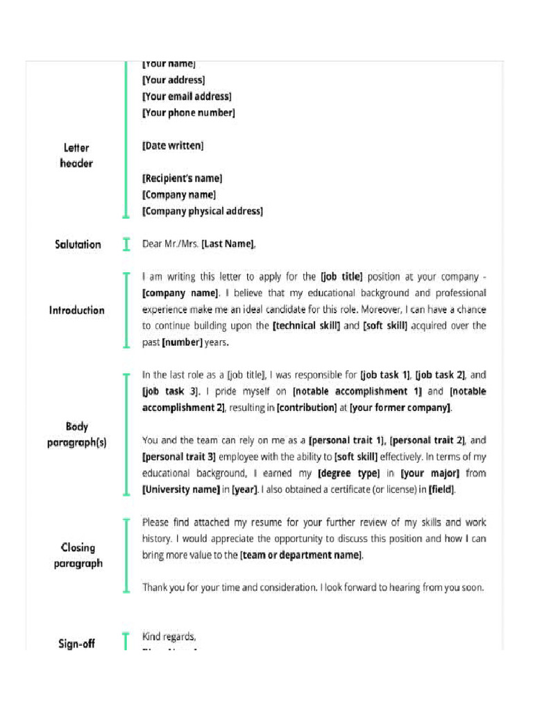Application Letter Material | PDF