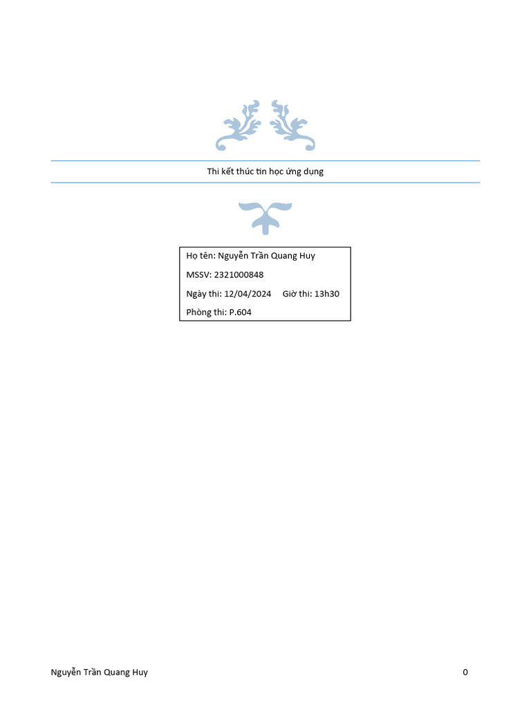 Đề 2 Word UFM | PDF