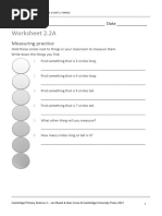 P - Science - 2 - Worksheets - Unit 1 | PDF | Trees