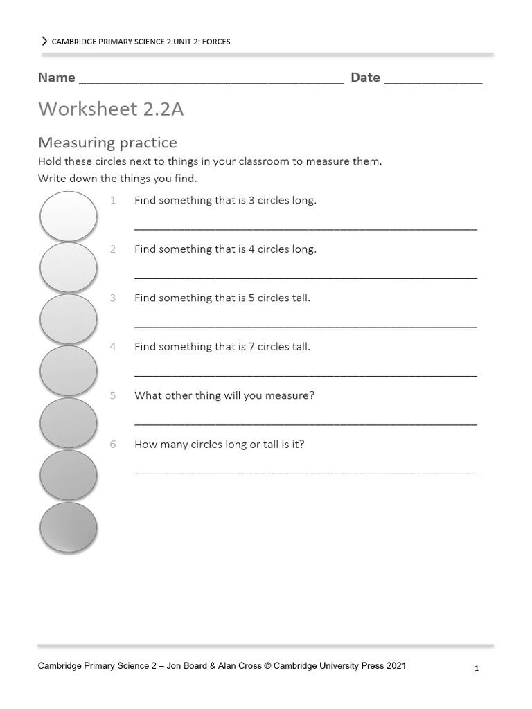 P - Science - 2 - Worksheets - Unit 2 | PDF