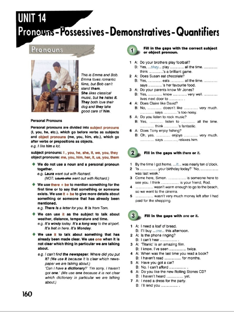 Grammar Pronouns | PDF