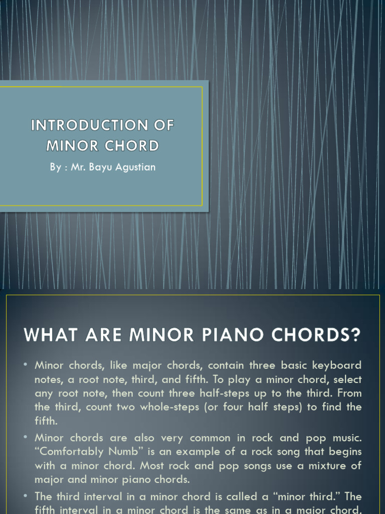 Introduction of Minor Chord | PDF