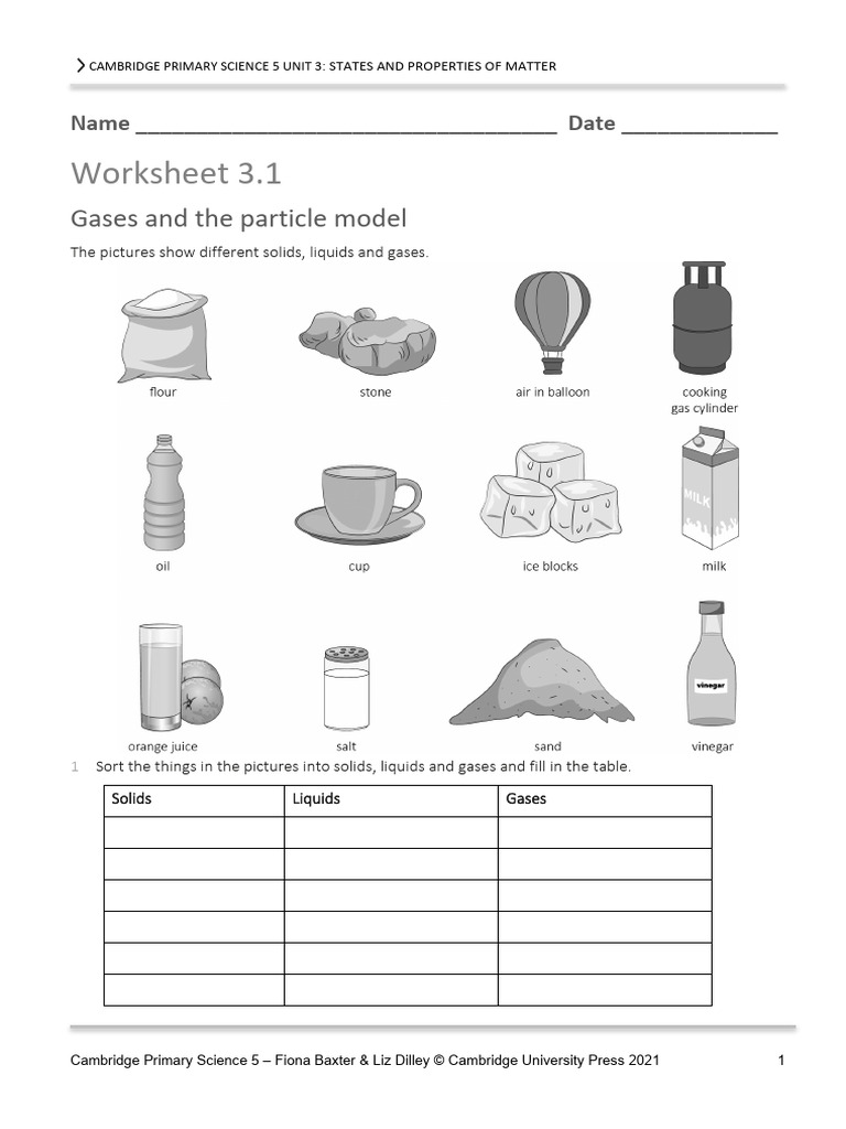 P Science 5 Worksheets Unit 3 | PDF | Solubility | Mixture