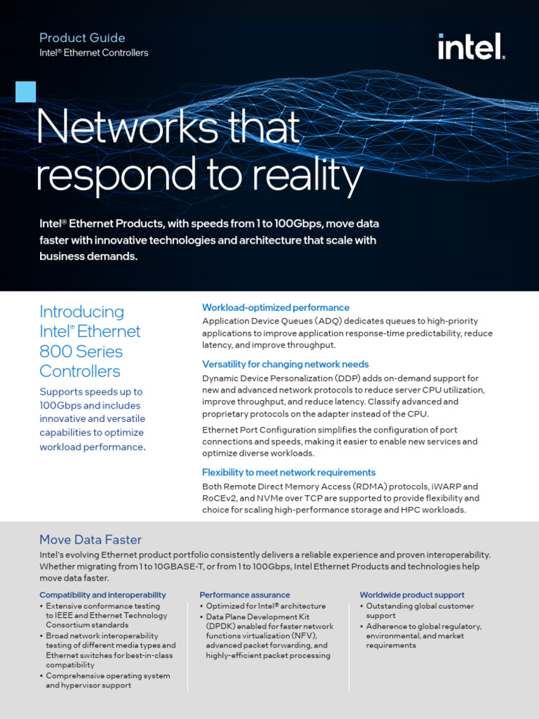 Intel Ethernet Controllers Product Guide | PDF | Computer Network ...