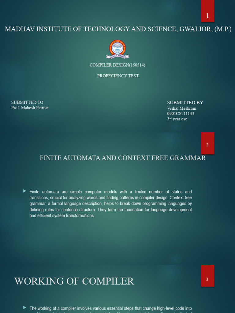 Compiler | PDF | Parsing | Compiler