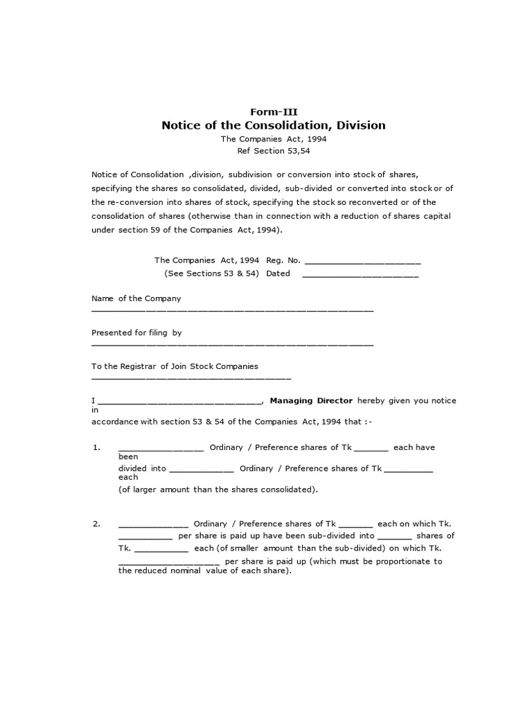 RJSC Form Iii | PDF | Business | Finance & Money Management