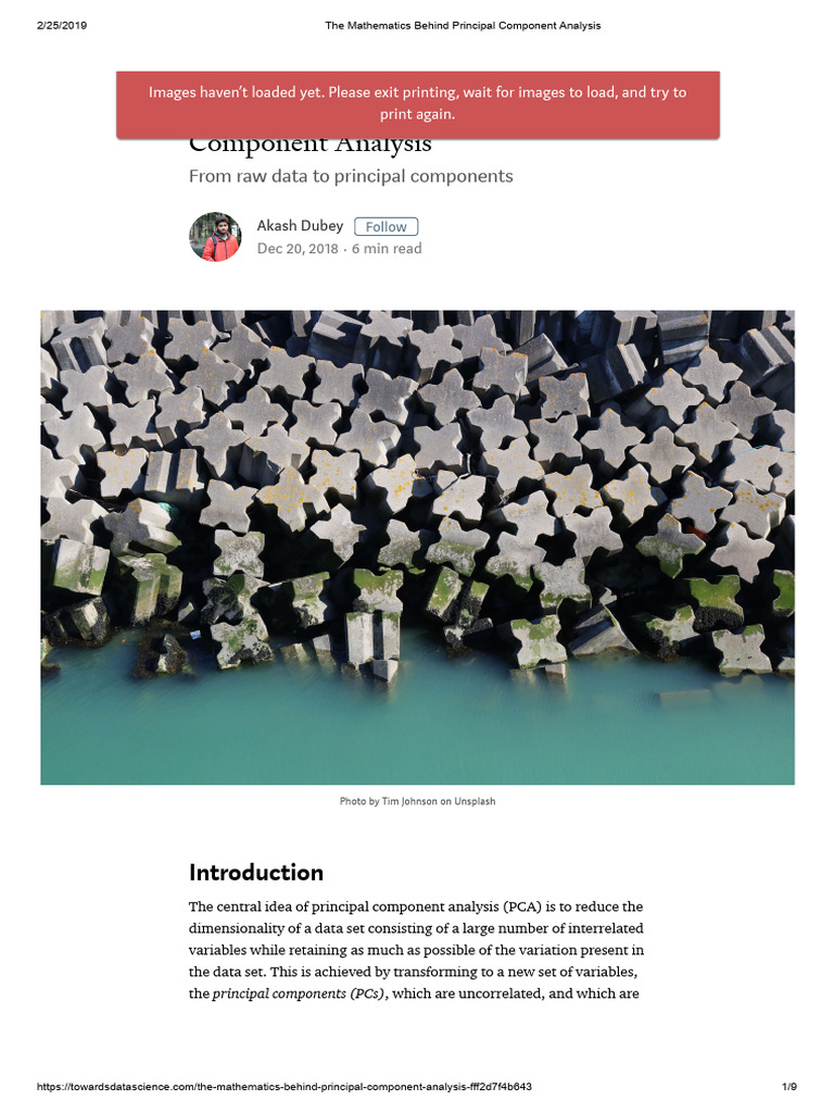The Mathematics Behind Principal Component Analysis | PDF | Eigenvalues And Eigenvectors ...