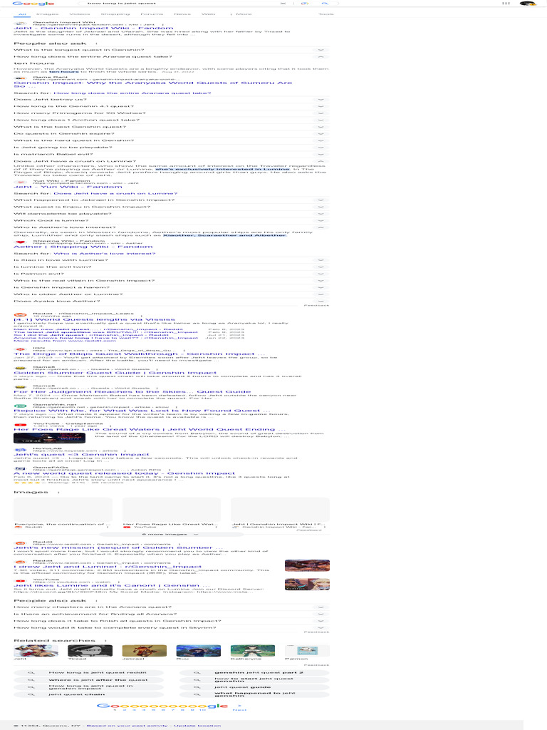 How Long Is Jeht Quest - Google Search | PDF