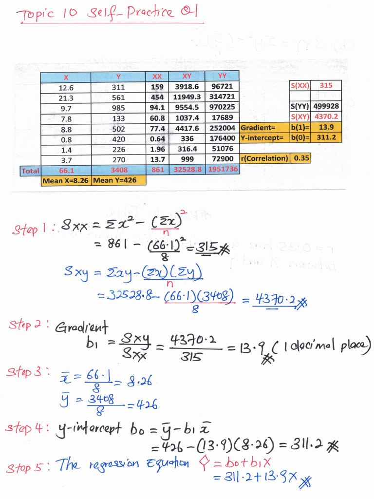 Topic 10 Self Practice Q1 | PDF