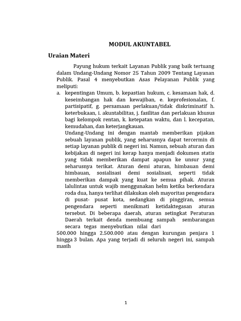 Modul Akuntabel | PDF