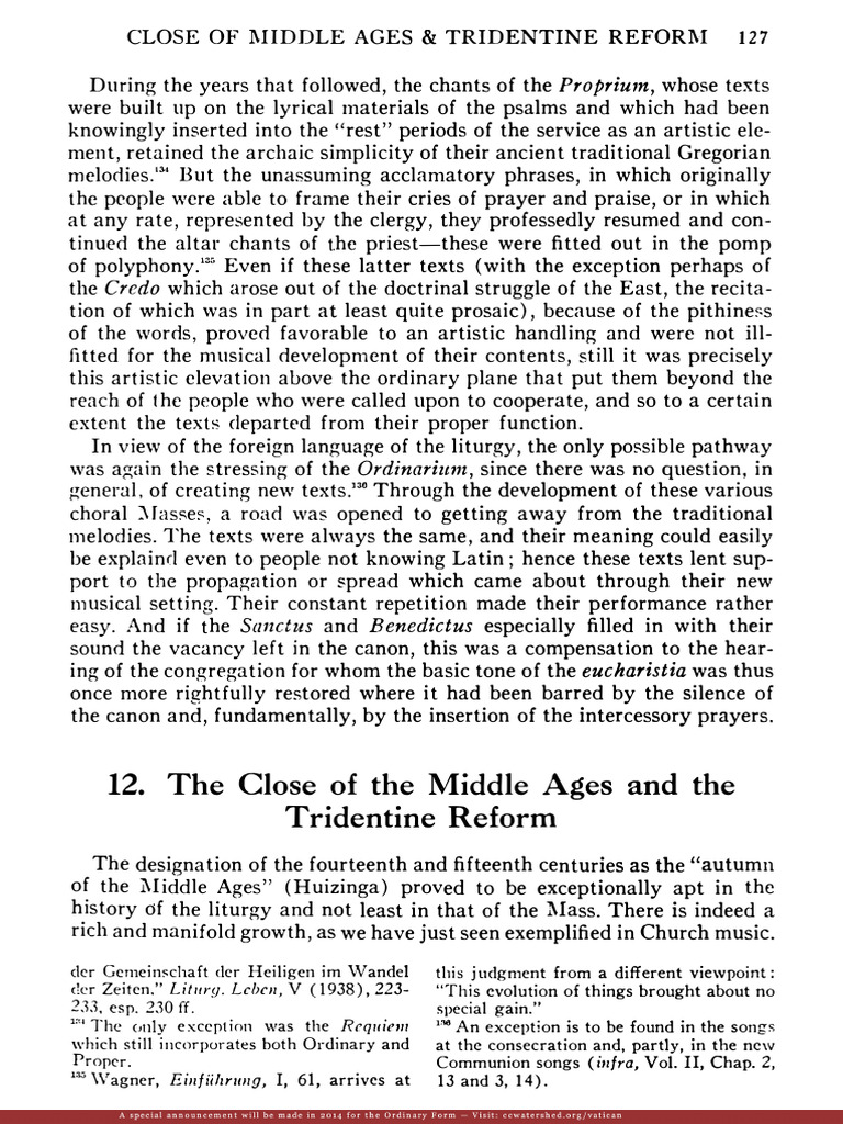 Mass of The Roman Rite (Missarum Sollemnia) Del Gotico A PioV | PDF ...