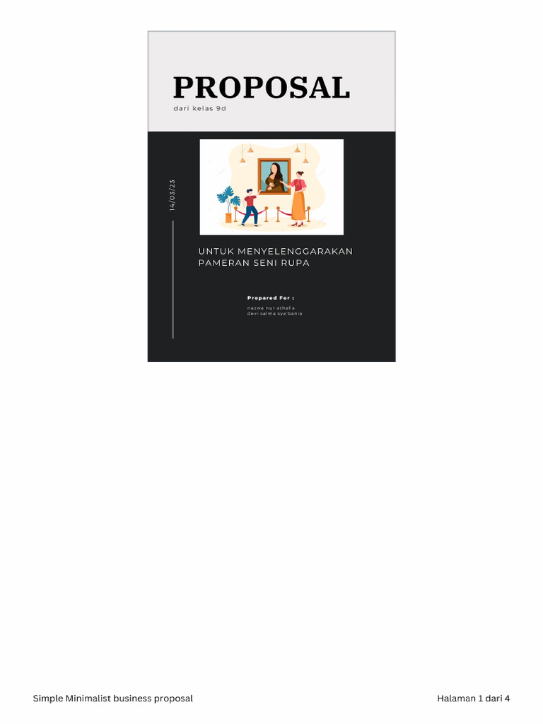 Simple Minimalist Business Proposal | PDF