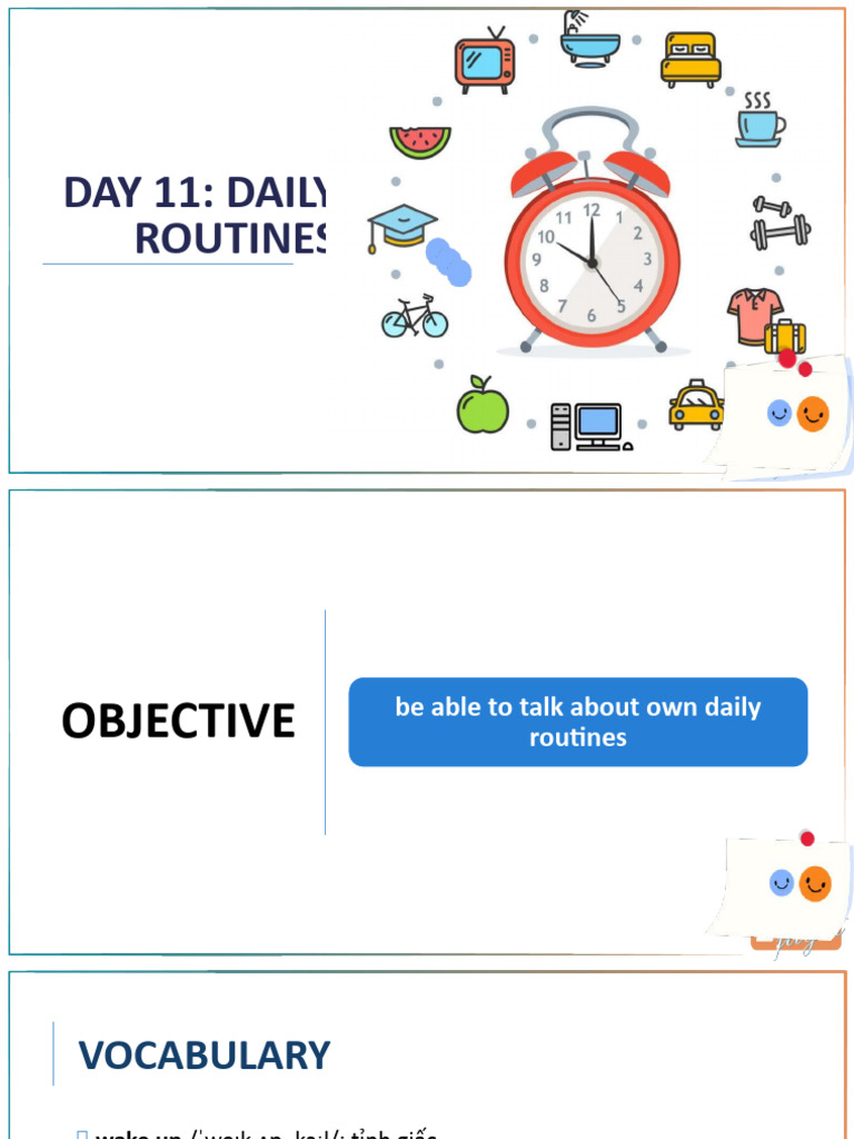 Basic - Day 11 - Daily routines (1) | PDF