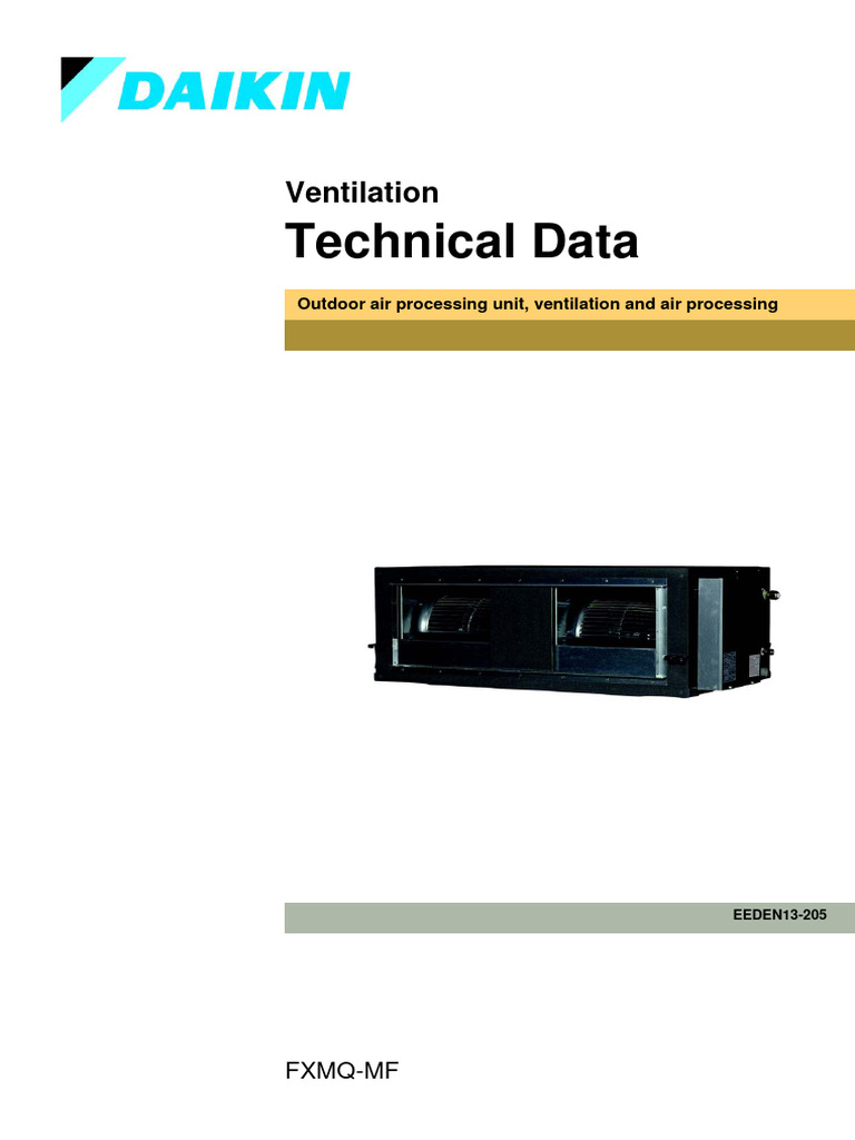 FXMQ-MF - EEDEN13-205 - Data Books - English | PDF | Fuse (Electrical) | Ventilation (Architecture)
