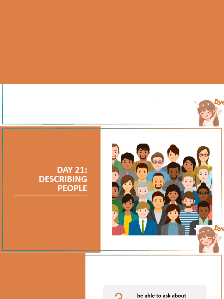 Basic - Day 21 - Describing People | PDF