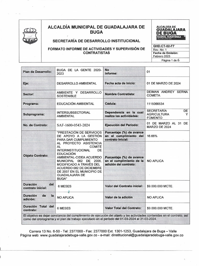 Informe 001 Ok | PDF