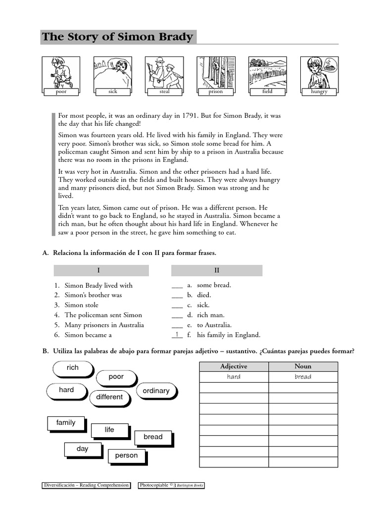 Read - 29.the Story of Simon Brady | PDF | Semantic Units | Morphology