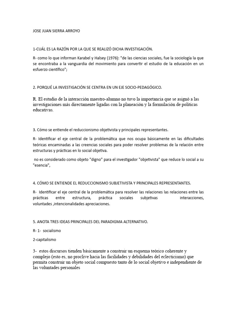 Interaccion Maestro y Alumno | PDF | Reduccionismo | Paradigma