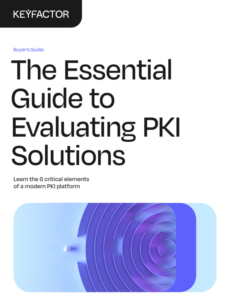 PKI Buyer's Guide | PDF | Public Key Certificate | Cloud Computing