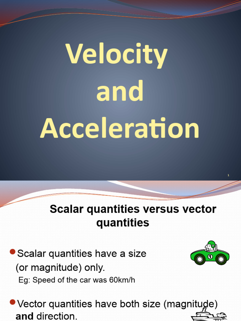 Vel & Acc | PDF | Acceleration | Velocity