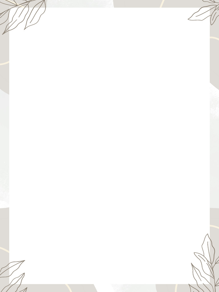 Natural Abstract Shape Blank Page Border | PDF