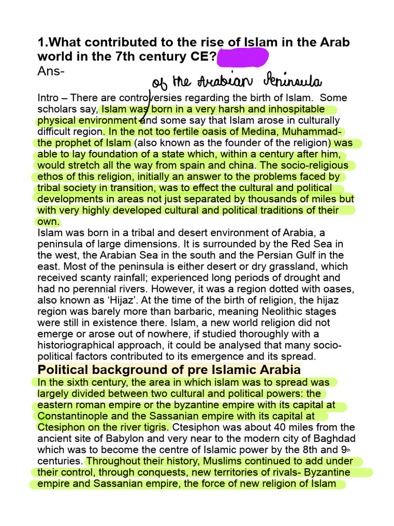 Rise of Islam | PDF | Muhammad | Ummah