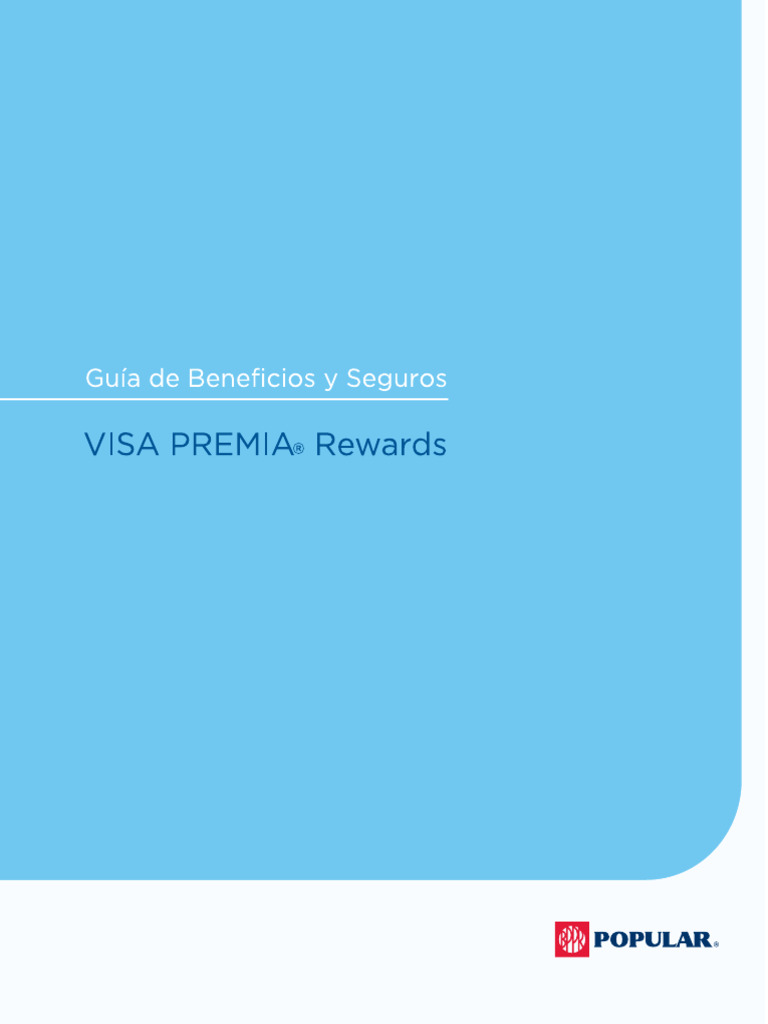 Guia Beneficios VISA Premia Rewards Esp | PDF