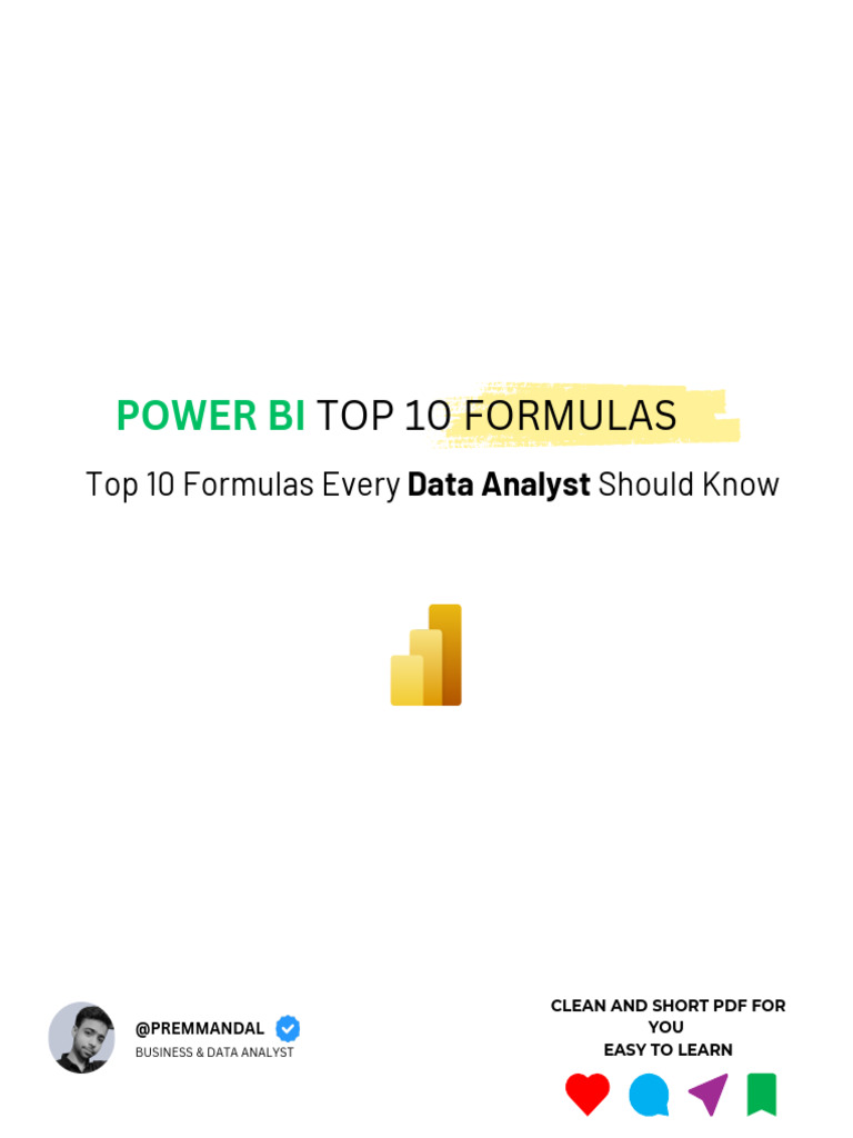 Top 10 Power BI Formulas | PDF | Average | Formula