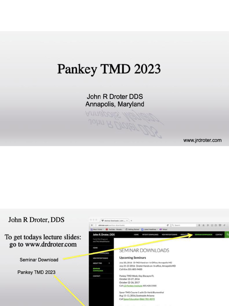 Droter Pankey-TMD-2023 Finalv | PDF