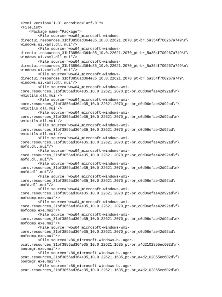 PFL Package For RollupFix Amd64 22621.2134.1.5 | PDF