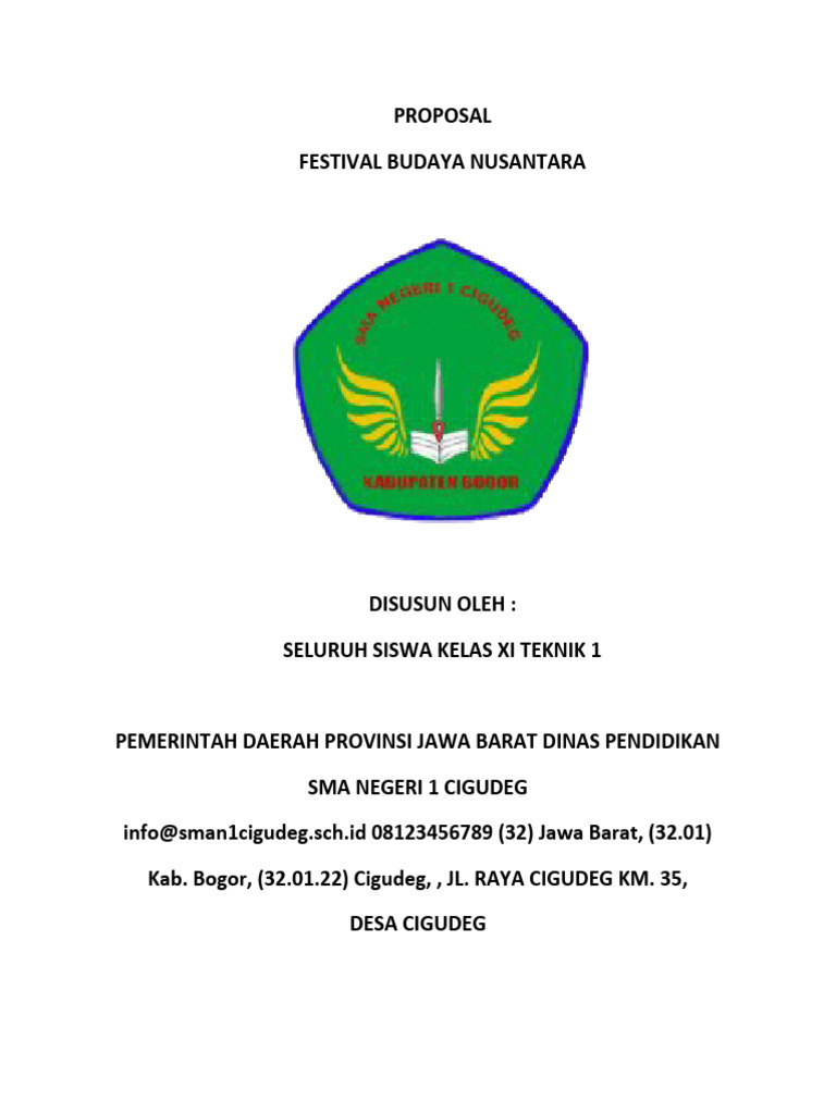 Proposal Acara Kelas Pdf Perjalanan