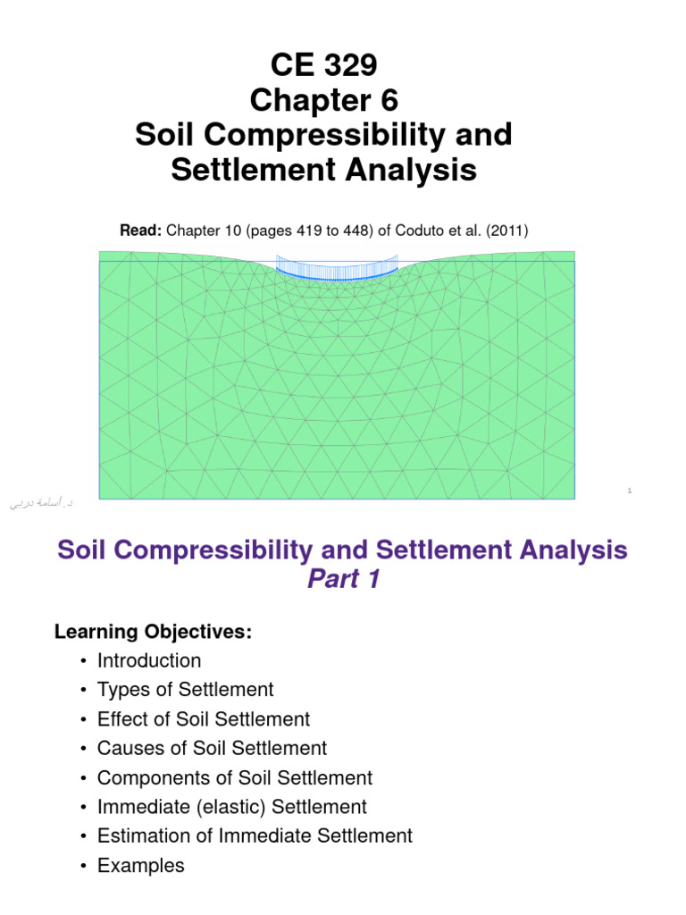 Chapter 6-Soil Compressibility and Settlement Analysis | PDF | Applied ...