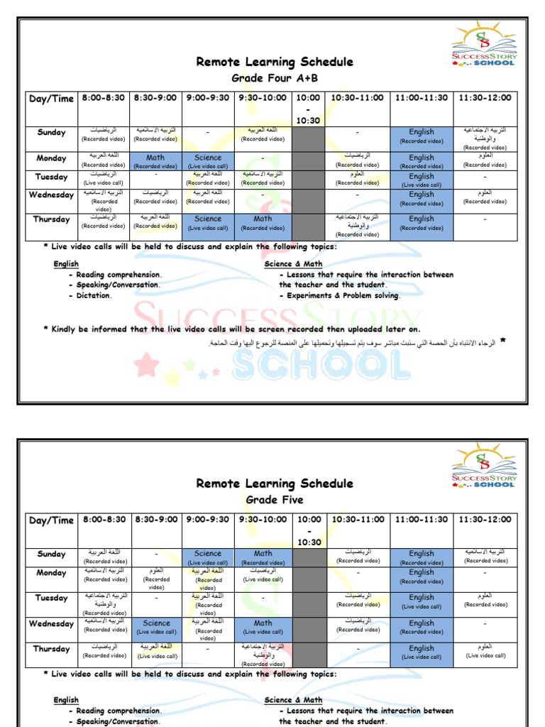 Remote Learning Schedule 6 | PDF | Human Communication | Cognition